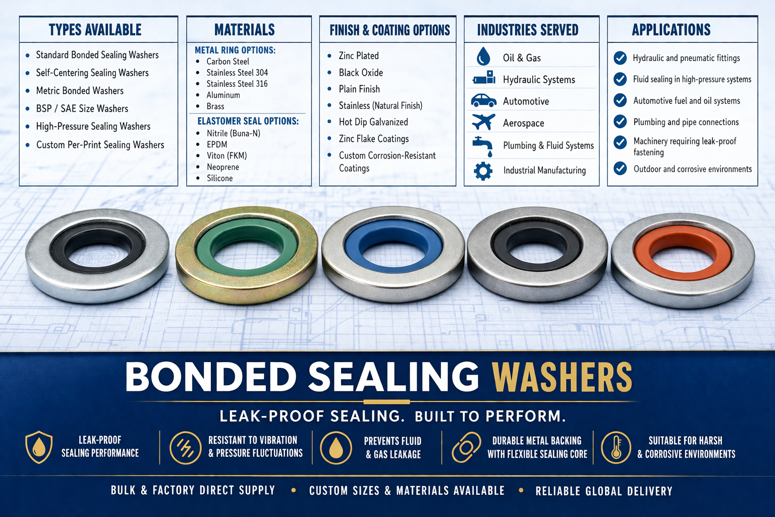Bonded Sealing Washers - Offshore Milling & Sourcing